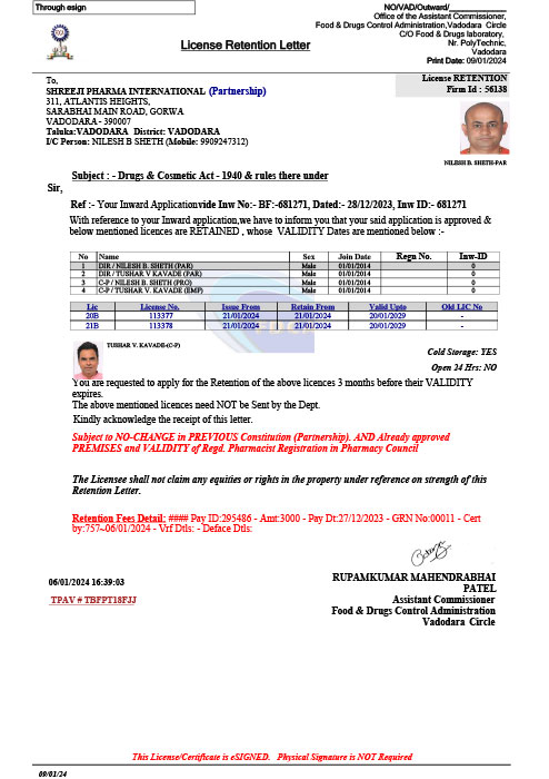 Shreeji Pharma International